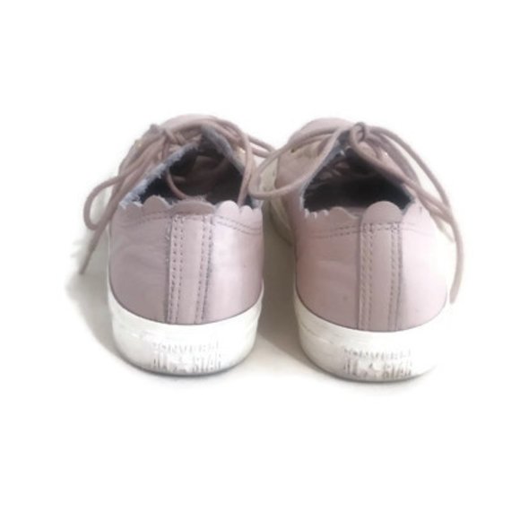 Converse | Shoes | Converse Chuck Taylor All Star Leather Scalloped ...